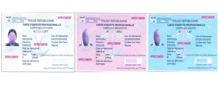 Nouvelles cartes professionnelles à la Police républicaine: Une avancée ...